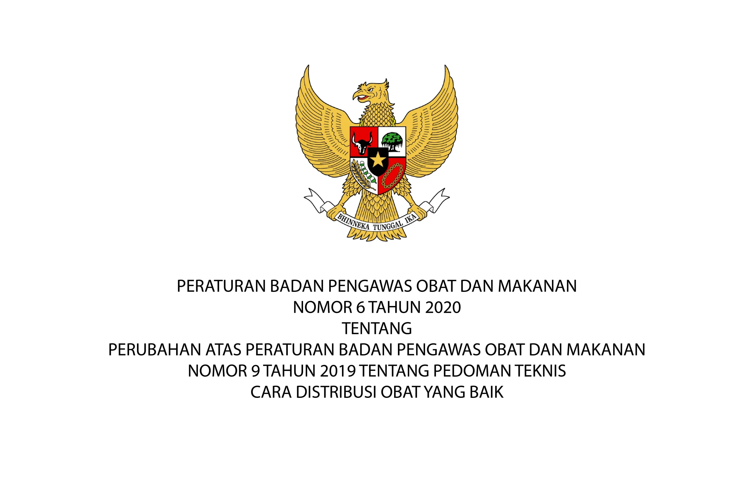 Peraturan BPOM Nomor 6 Tahun 2020